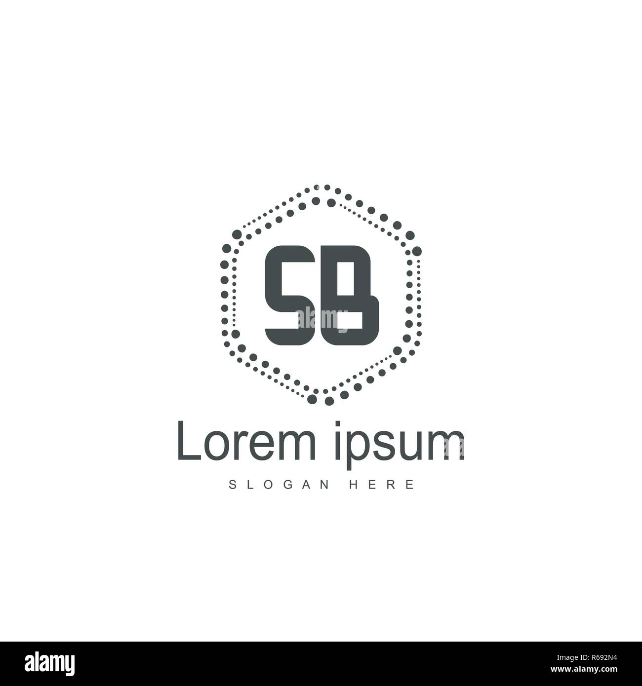 SB Letter logo template. Initial letter logo design Stock Vector Image ...