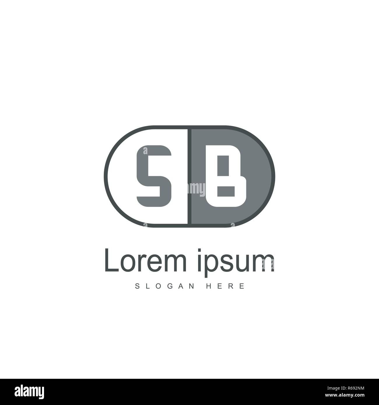 SB Letter logo template. Initial letter logo design Stock Vector Image ...