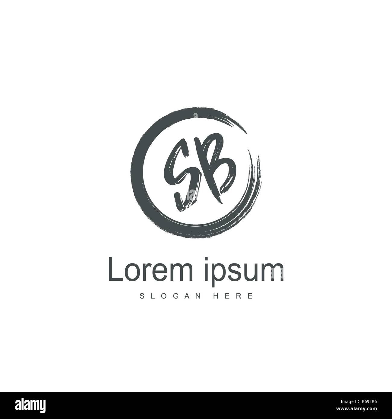 SB Letter logo template. Initial letter logo design Stock Vector Image ...