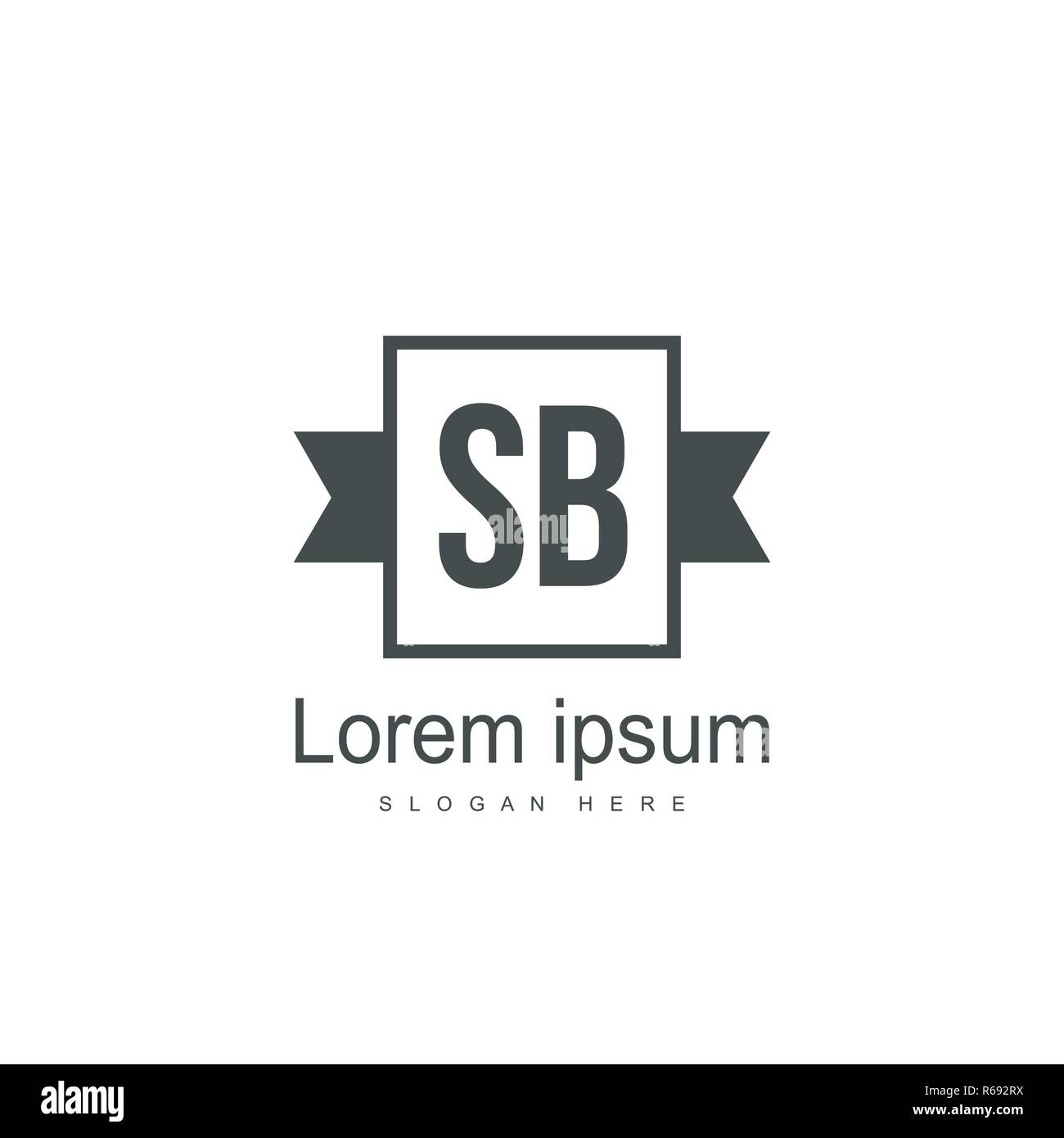 SB Letter logo template. Initial letter logo design Stock Vector Image ...