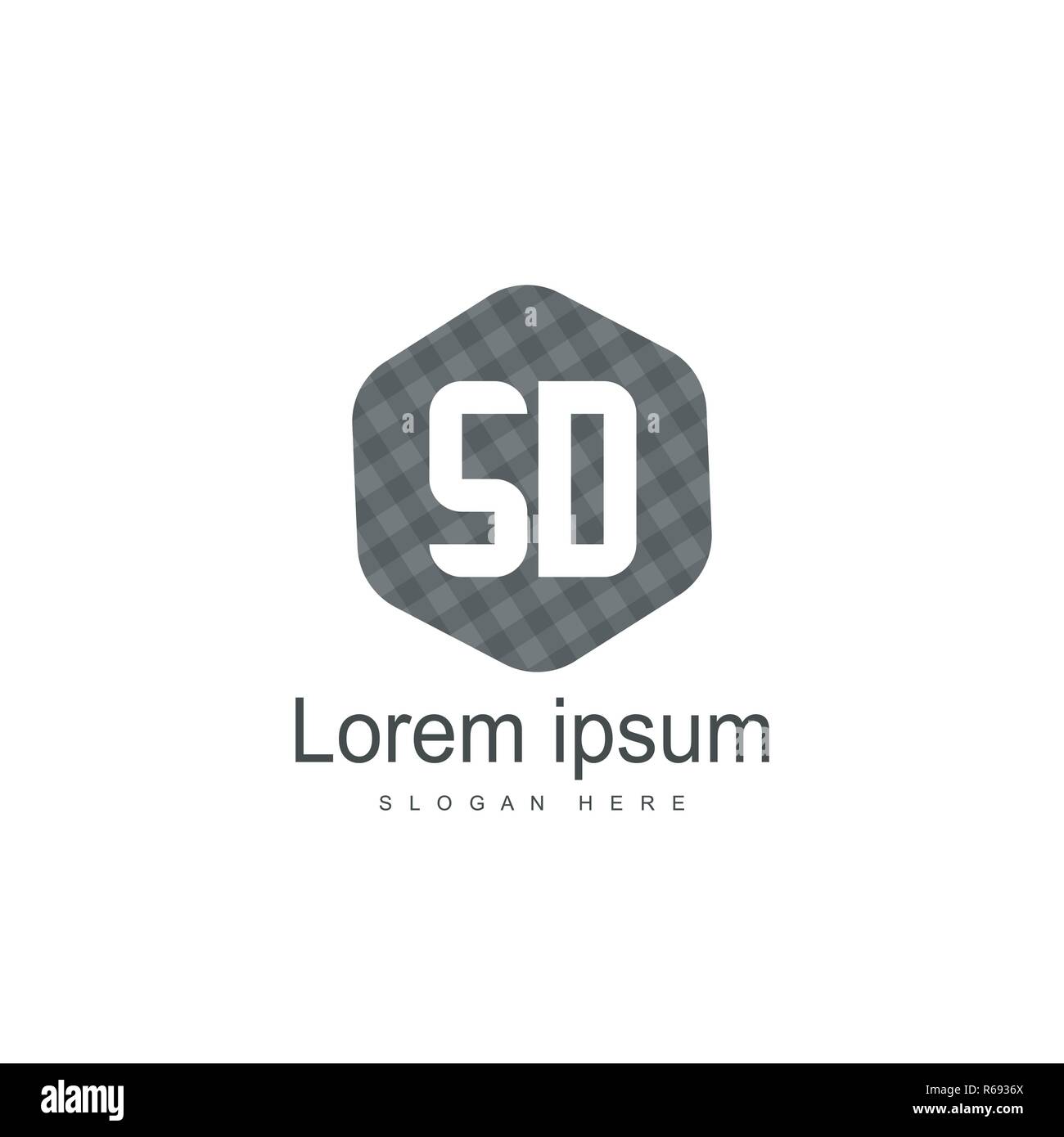 SD Letter logo design. Initial letter SD Logo Stock Vector Image & Art ...