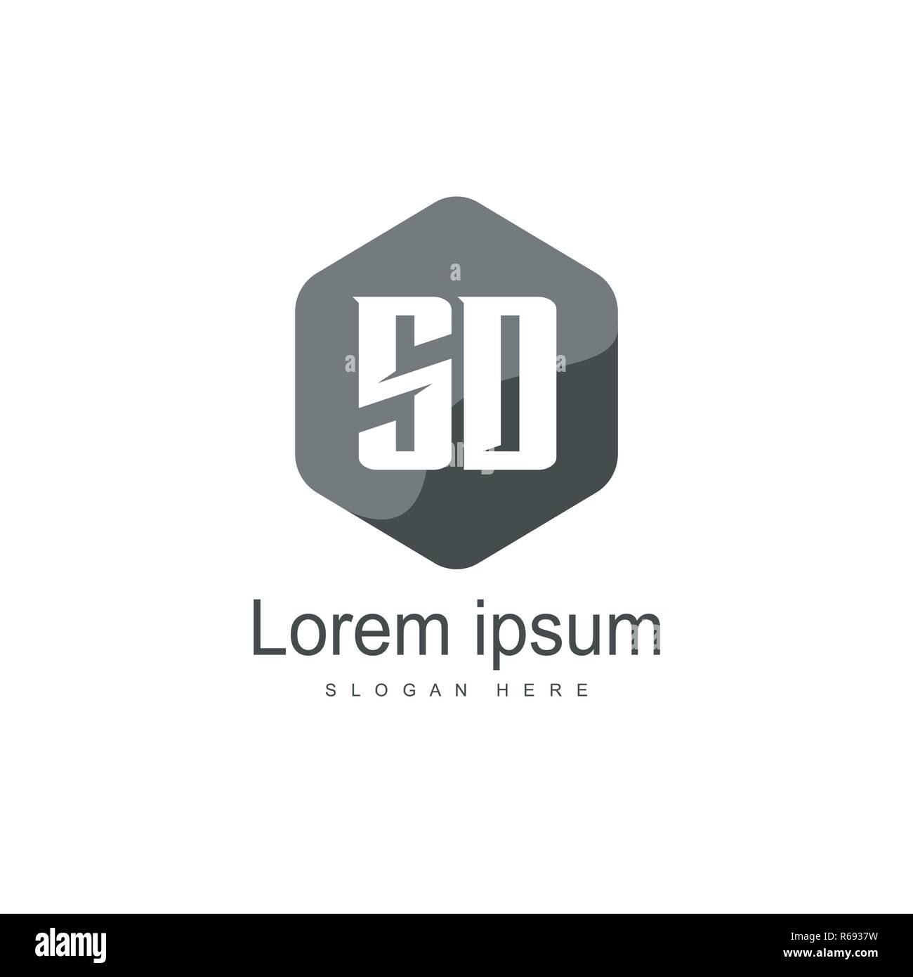 SD Letter logo design. Initial letter SD Logo Stock Vector Image & Art ...