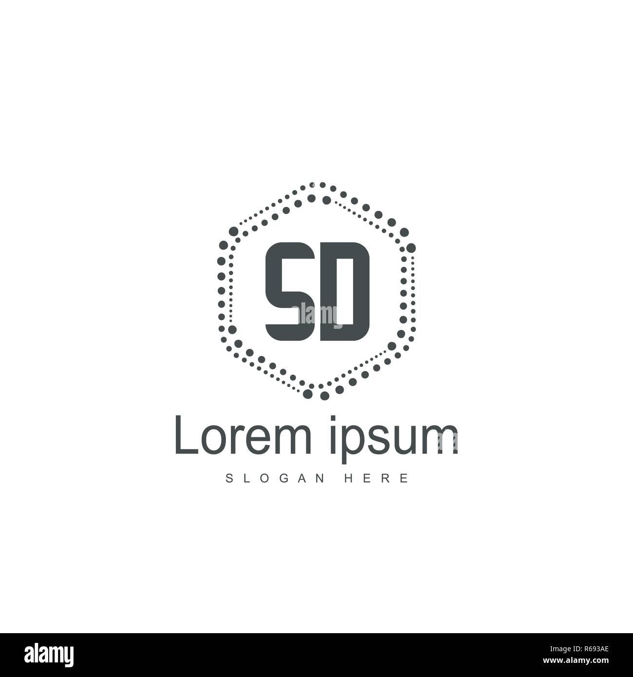 SD Letter logo design. Initial letter SD Logo Stock Vector Image & Art ...