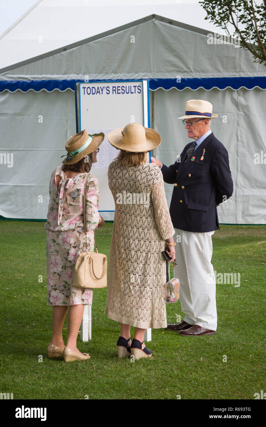 Checking the results in the Stewards' Enclosure at Henley Royal Regatta ...