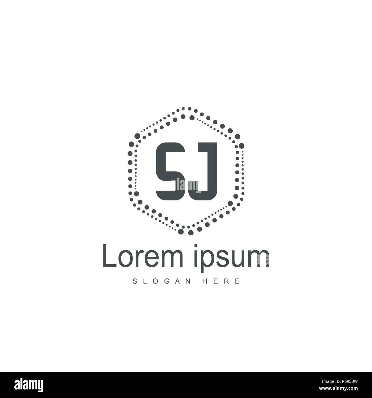 Initial letter SJ Logo template design. minimal letter logo design ...
