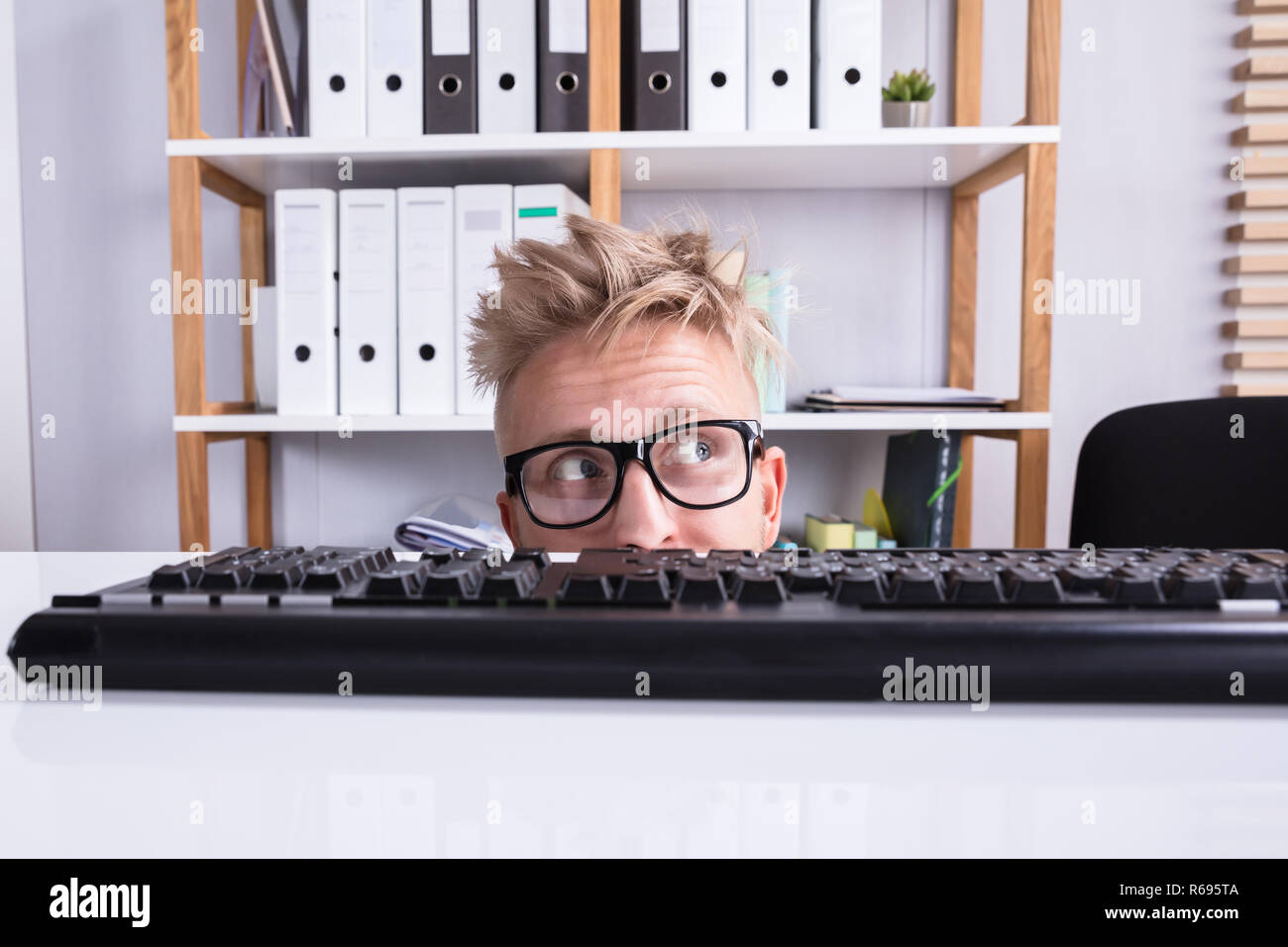 Scared of computers hi-res stock photography and images - Alamy