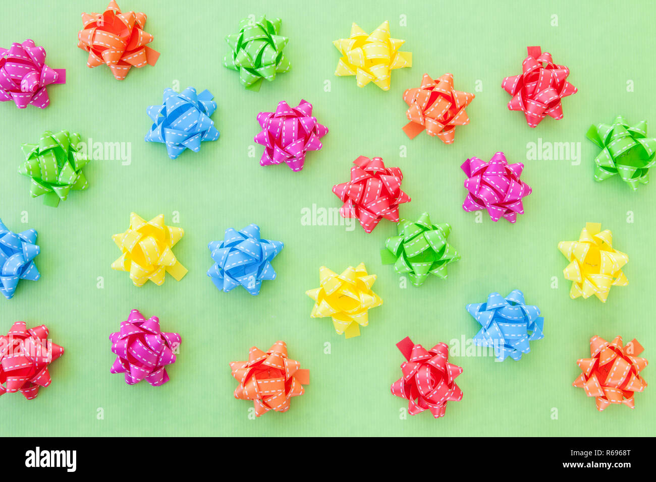 Colorful Gift Ribbons Stock Photo - Alamy