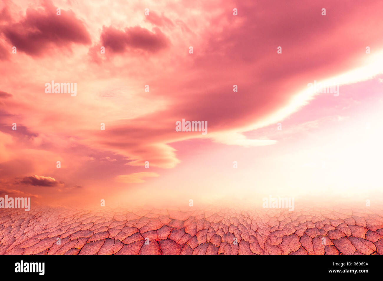 Drought earth and storm dramatic sky at background Stock Photo - Alamy