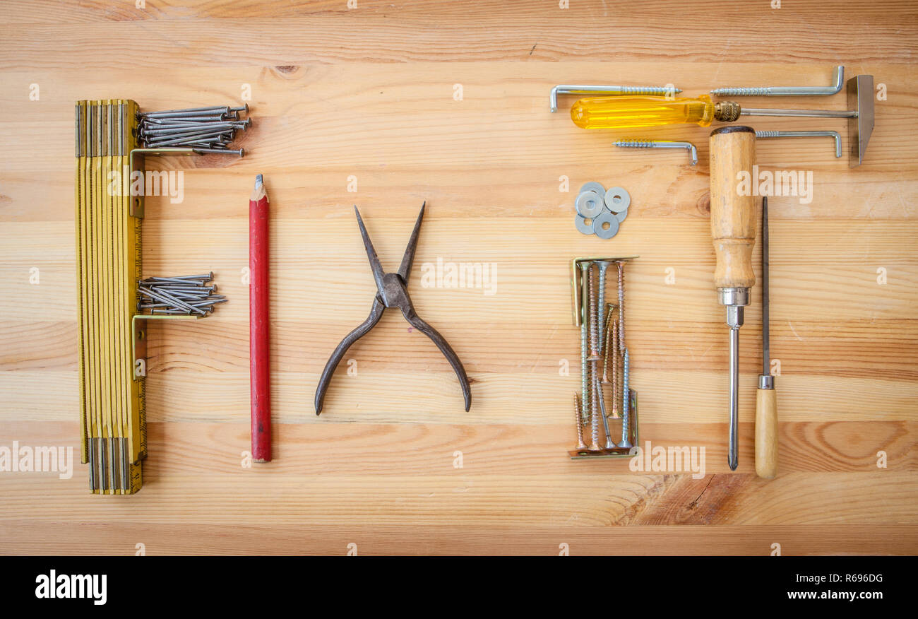 Variety Of Tools Stock Photo - Alamy