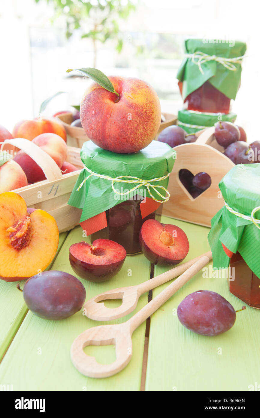 Fresh Stone Fruits Stock Photo - Alamy