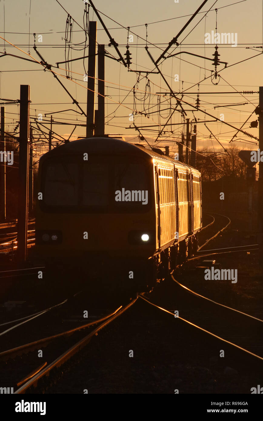 Northern class 144 Pacer diesel multiple unit train arriving at ...