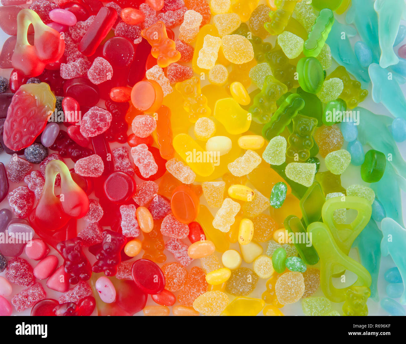 Rainbow bonbons hi-res stock photography and images - Alamy