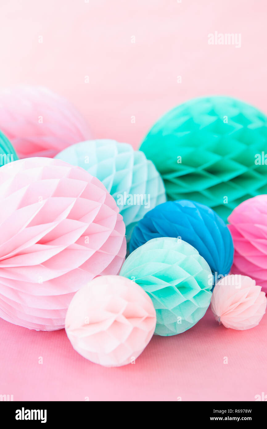 Colorful Party Decorations Stock Photo - Alamy