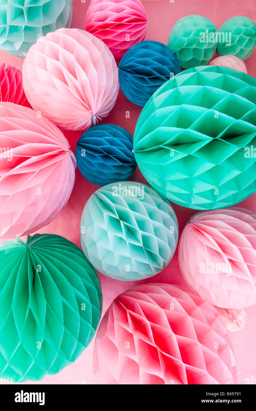 Colorful Party Decorations Stock Photo - Alamy