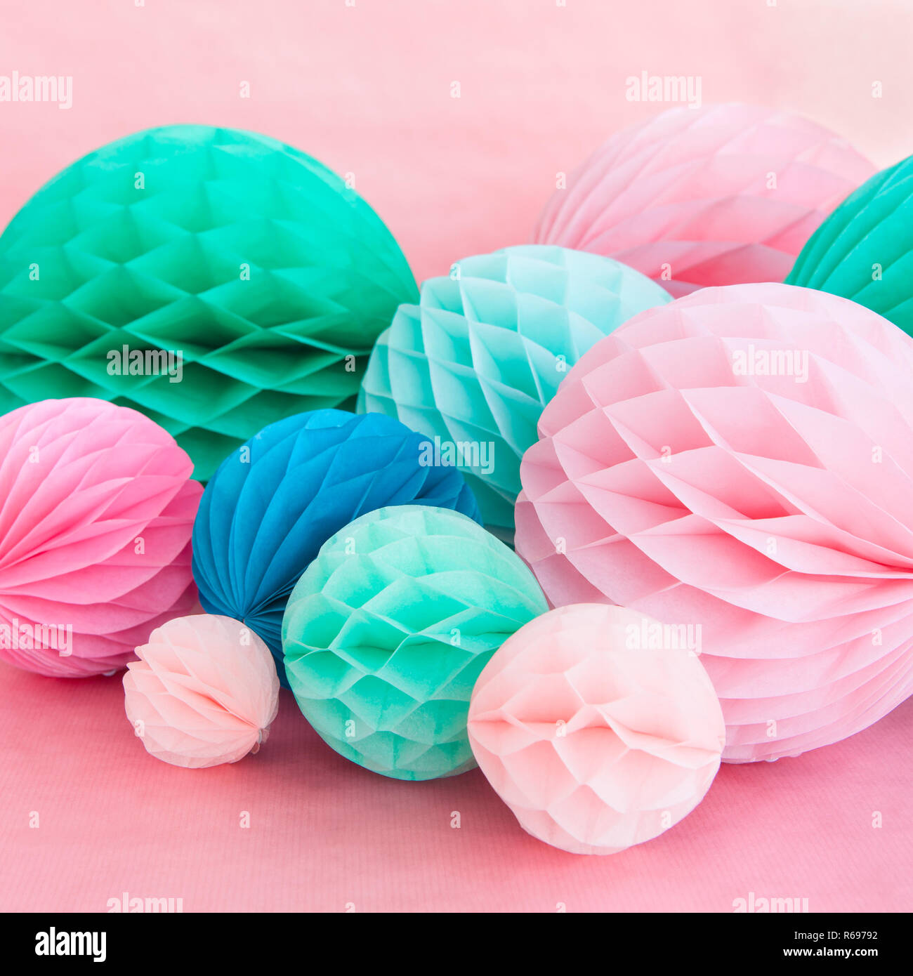 Colorful Party Decorations Stock Photo - Alamy