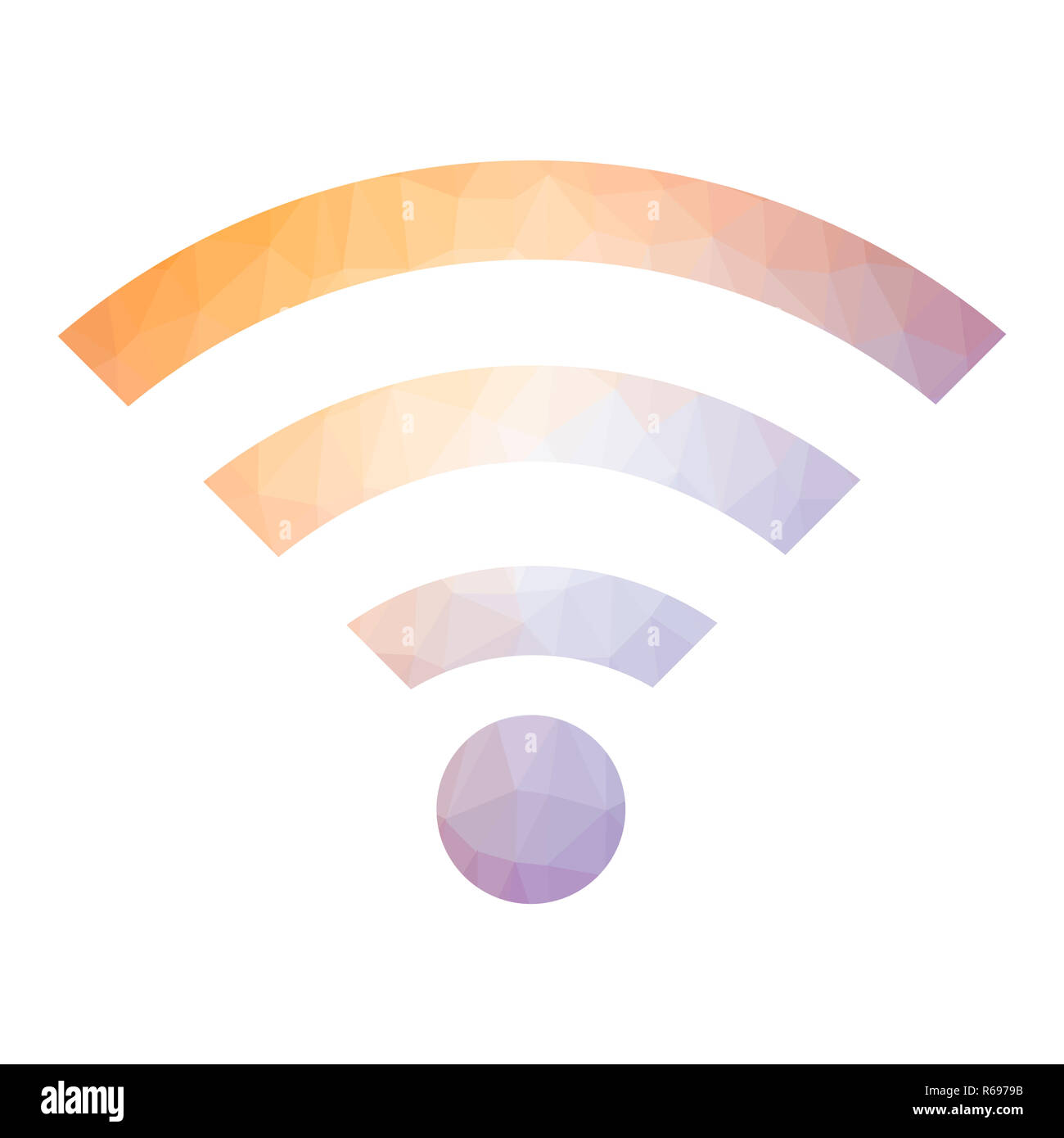 GPRS Logo. Radio Wave Icon. Wireless Network Symbol Isolated on White ...