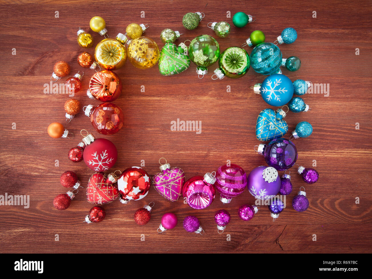 Colorful Christmas Ornaments Stock Photo - Alamy