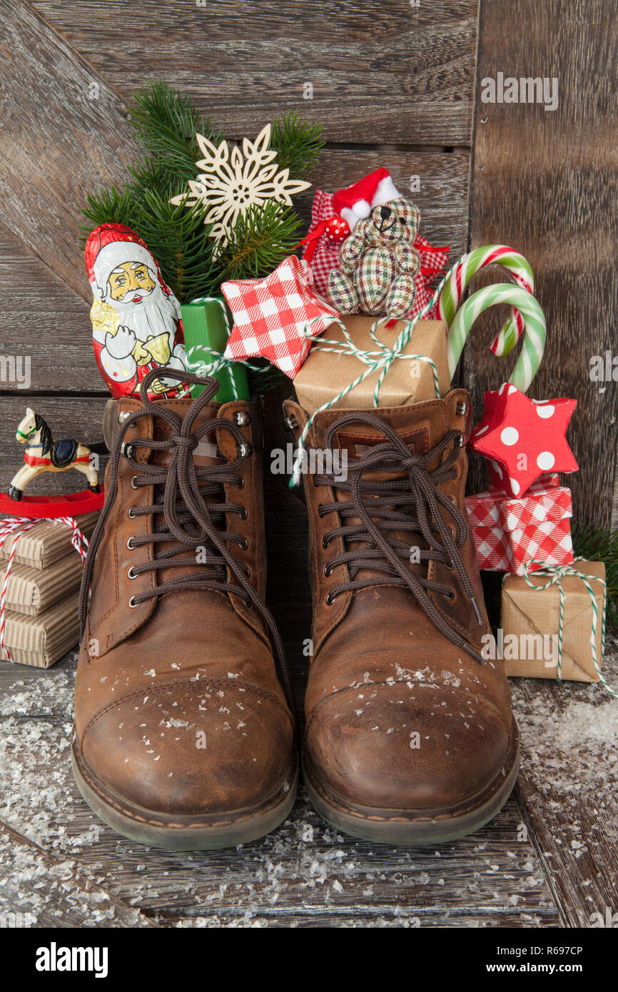 Santa claus boots nikolaus stiefel hi-res stock photography and images ...