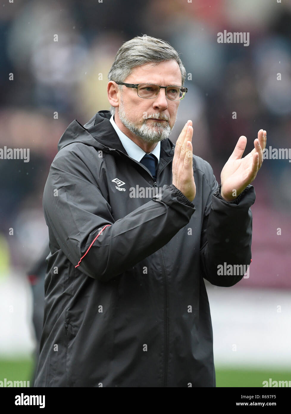 Hearts manager Craig Levein before the Ladbrokes Scottish Premiership ...
