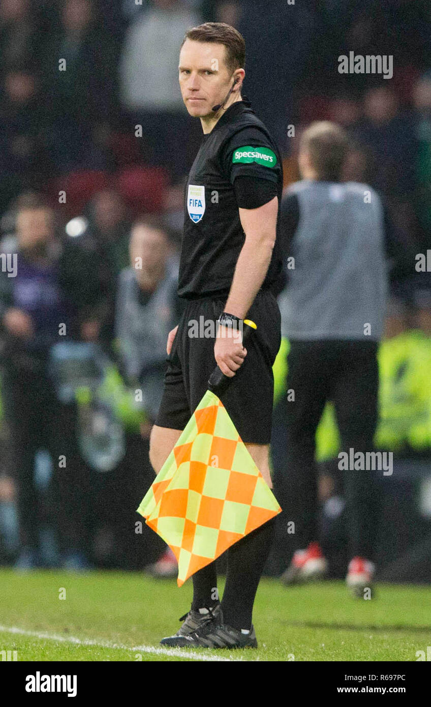 Assistant referee Graeme Stewart during the Betfred Cup Final match at ...