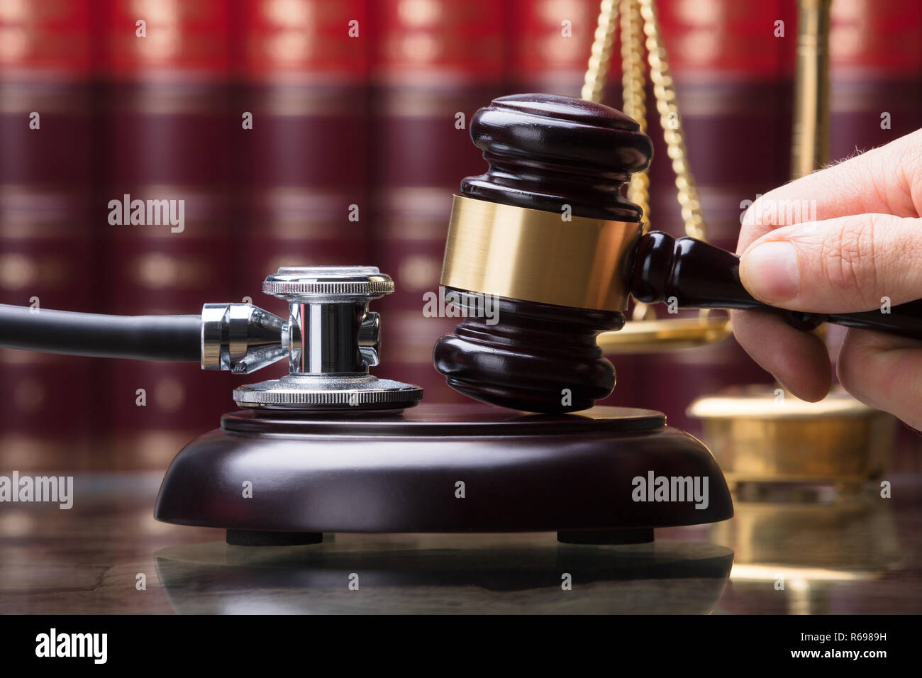 Human Hand Striking Mallet Stock Photo - Alamy