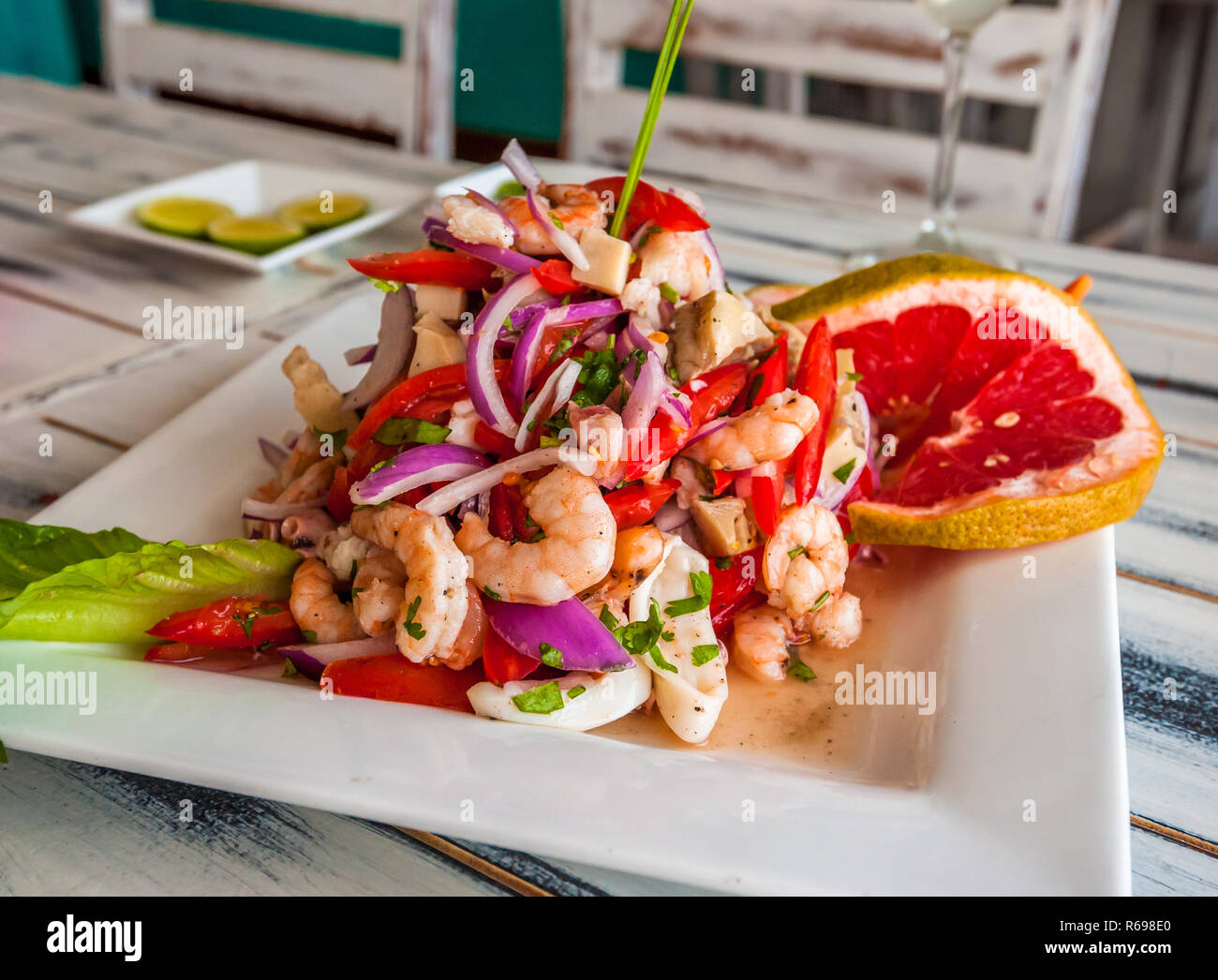 Seafood ceviche, Mexican style Stock Photo - Alamy