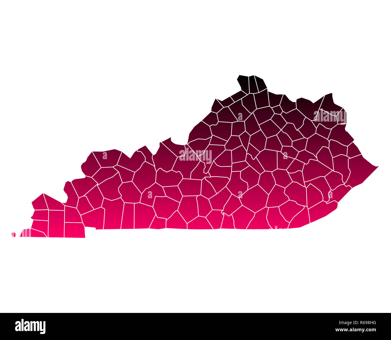 map of kentucky Stock Photo - Alamy