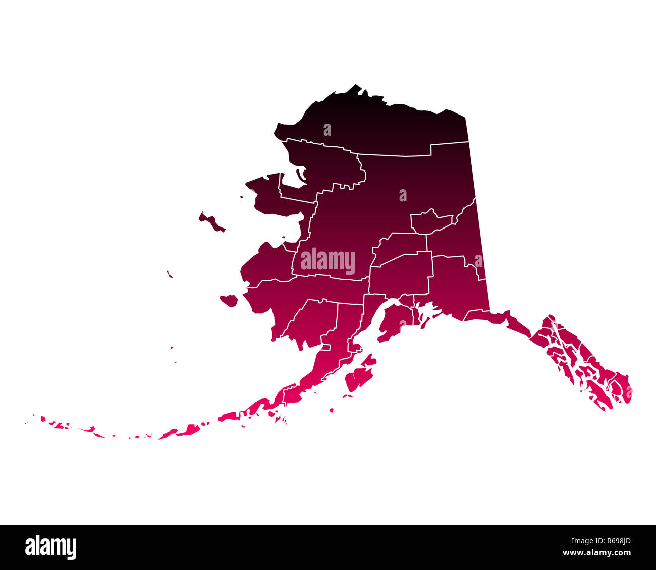 Alaska county Cut Out Stock Images & Pictures - Alamy