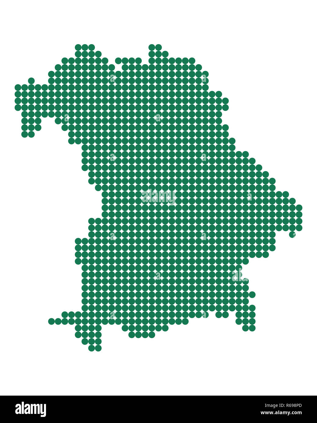 Map of bavaria Cut Out Stock Images & Pictures - Alamy