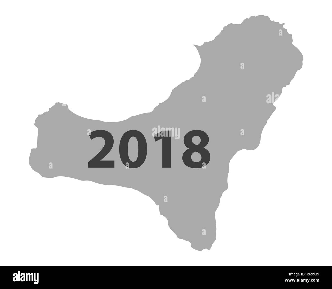 map of el hierro 2018 Stock Photo - Alamy