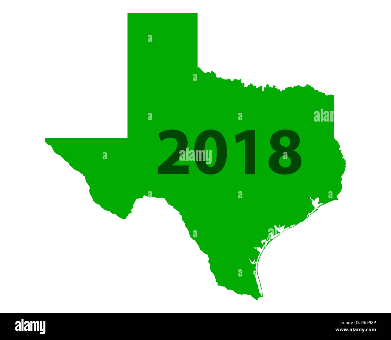 map of texas 2018 Stock Photo - Alamy
