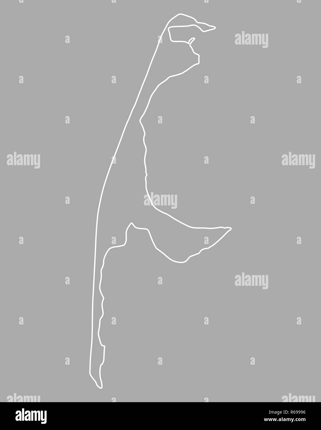map of sylt Stock Photo - Alamy