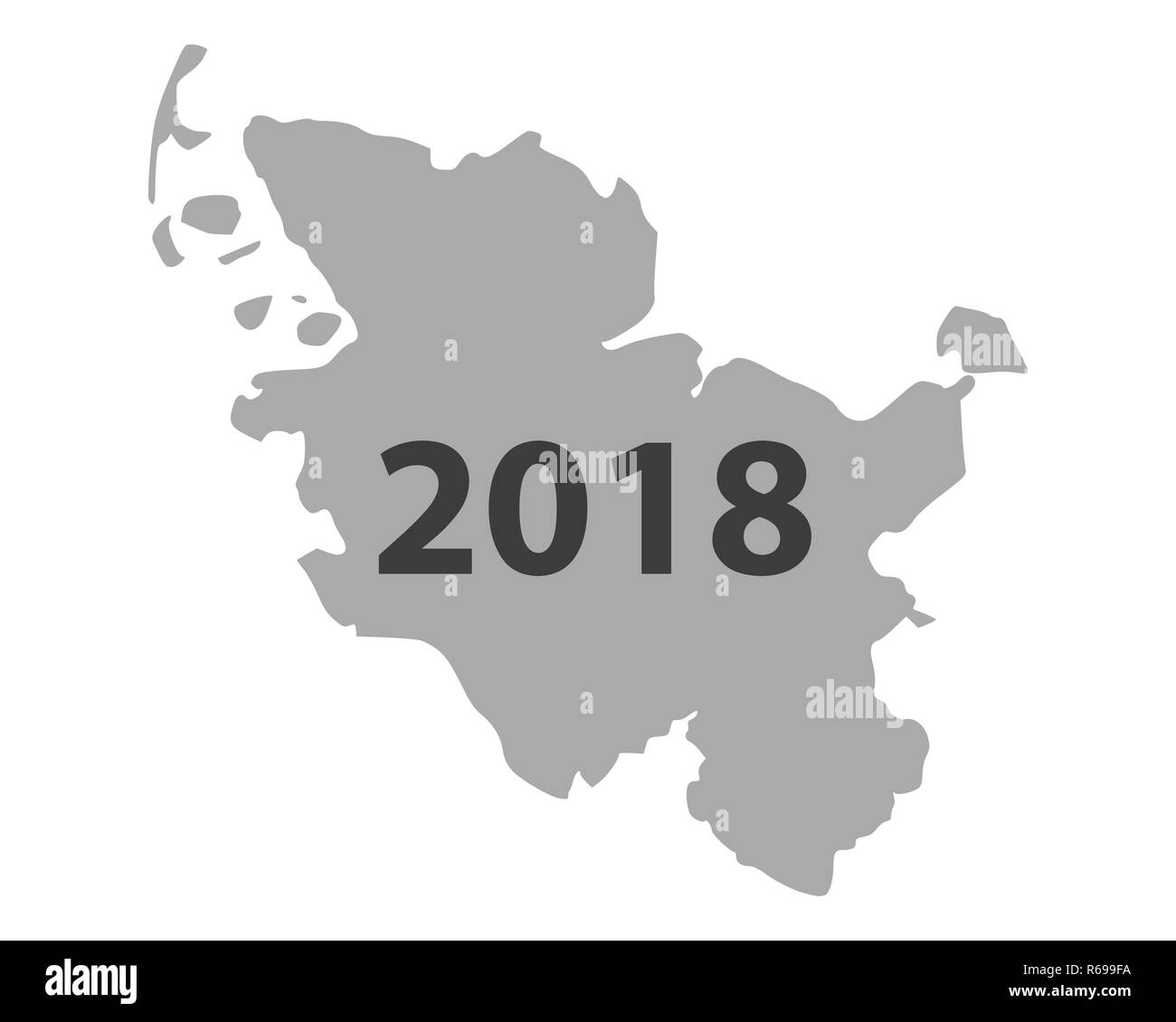map of schleswig-holstein 2018 Stock Photo - Alamy