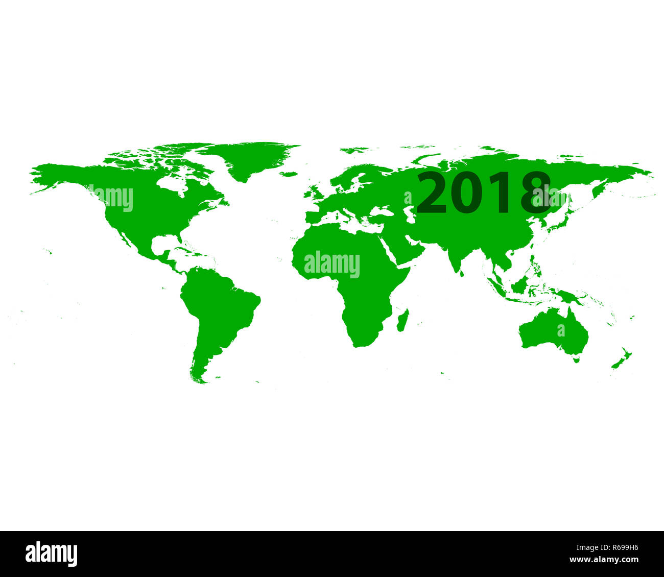 map of the world 2018 Stock Photo - Alamy