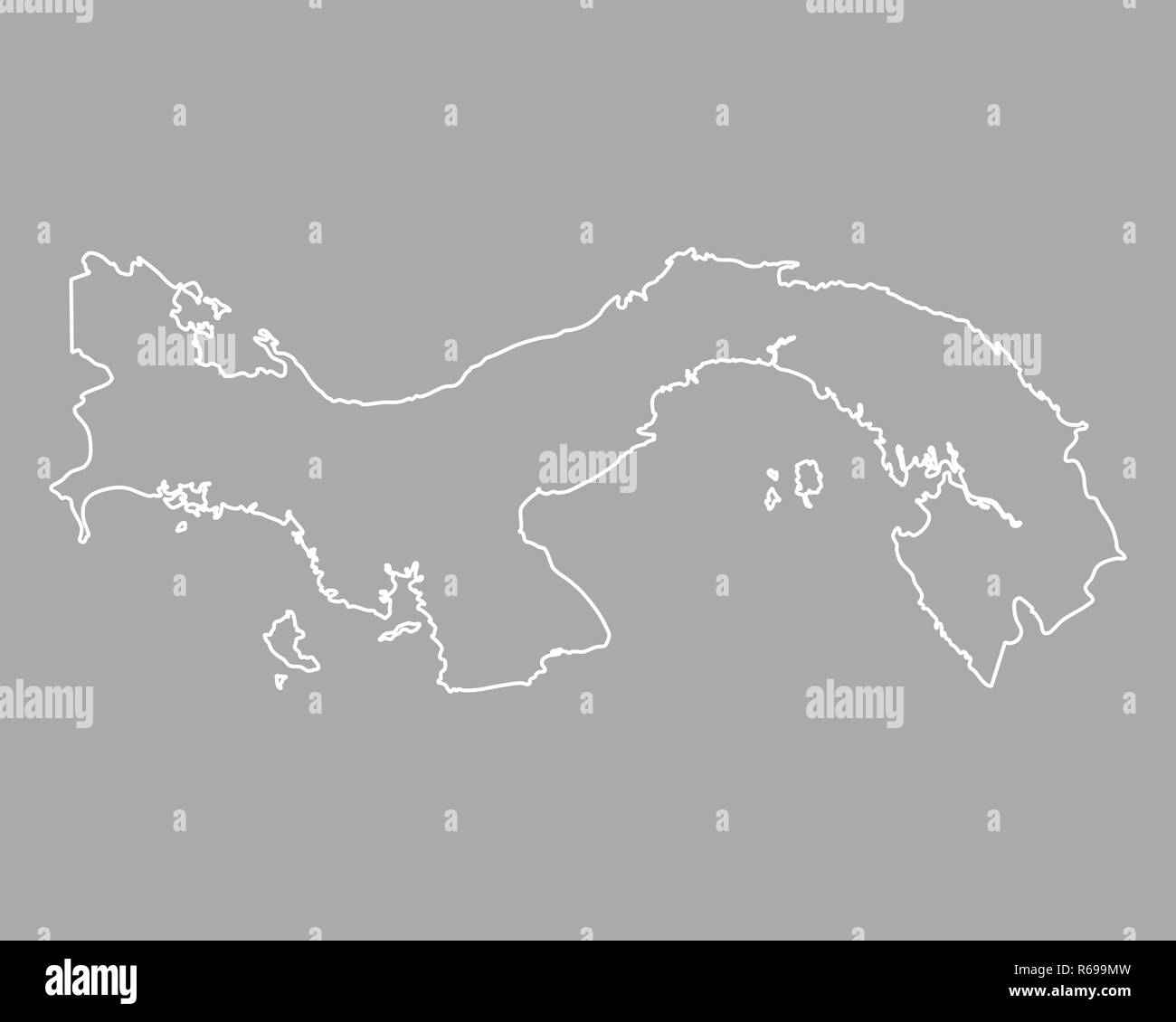 map of panama Stock Photo - Alamy