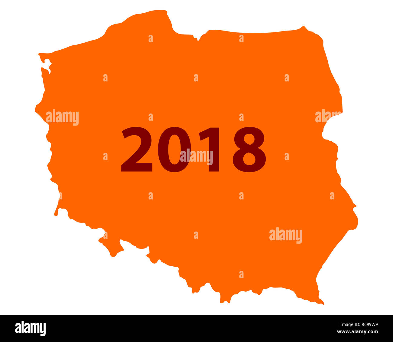 map of poland 2018 Stock Photo - Alamy