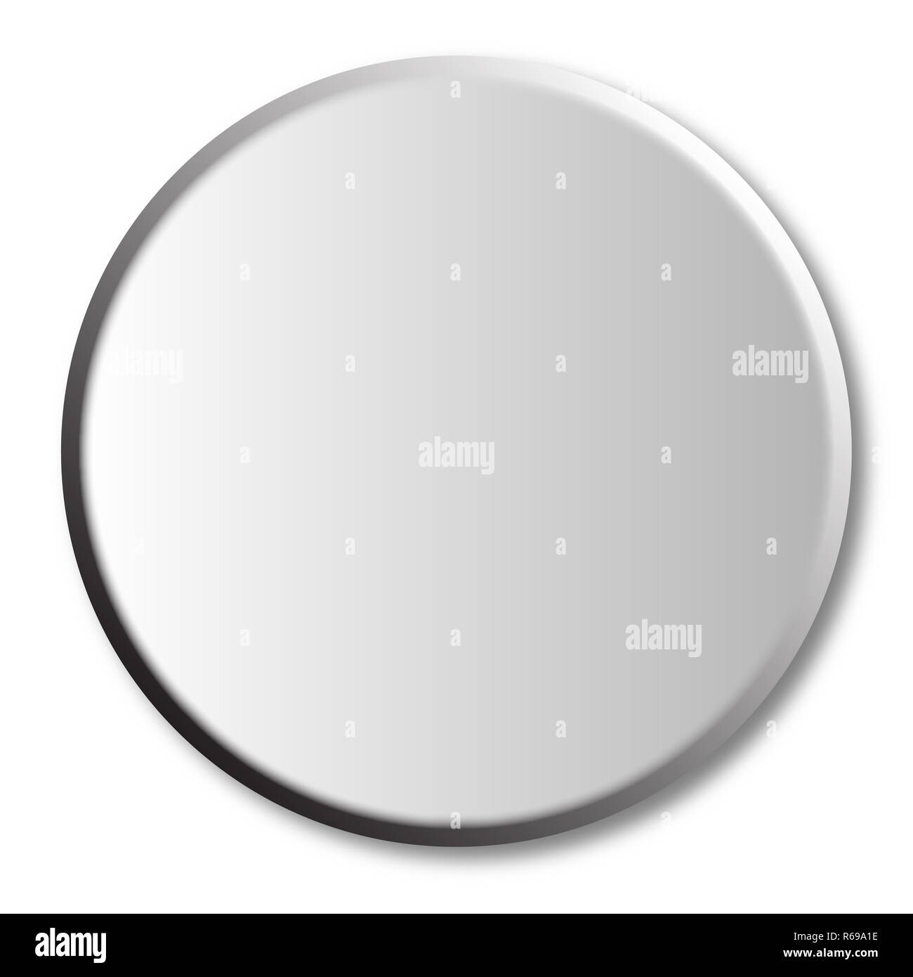 Blank Isolated Round Button Stock Photo - Alamy
