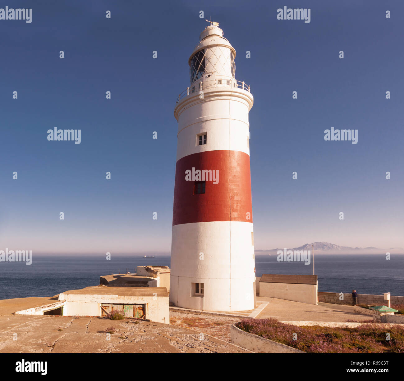 Lighthouse At Europa Point, The Southmost Point Of Gibraltar Stock ...