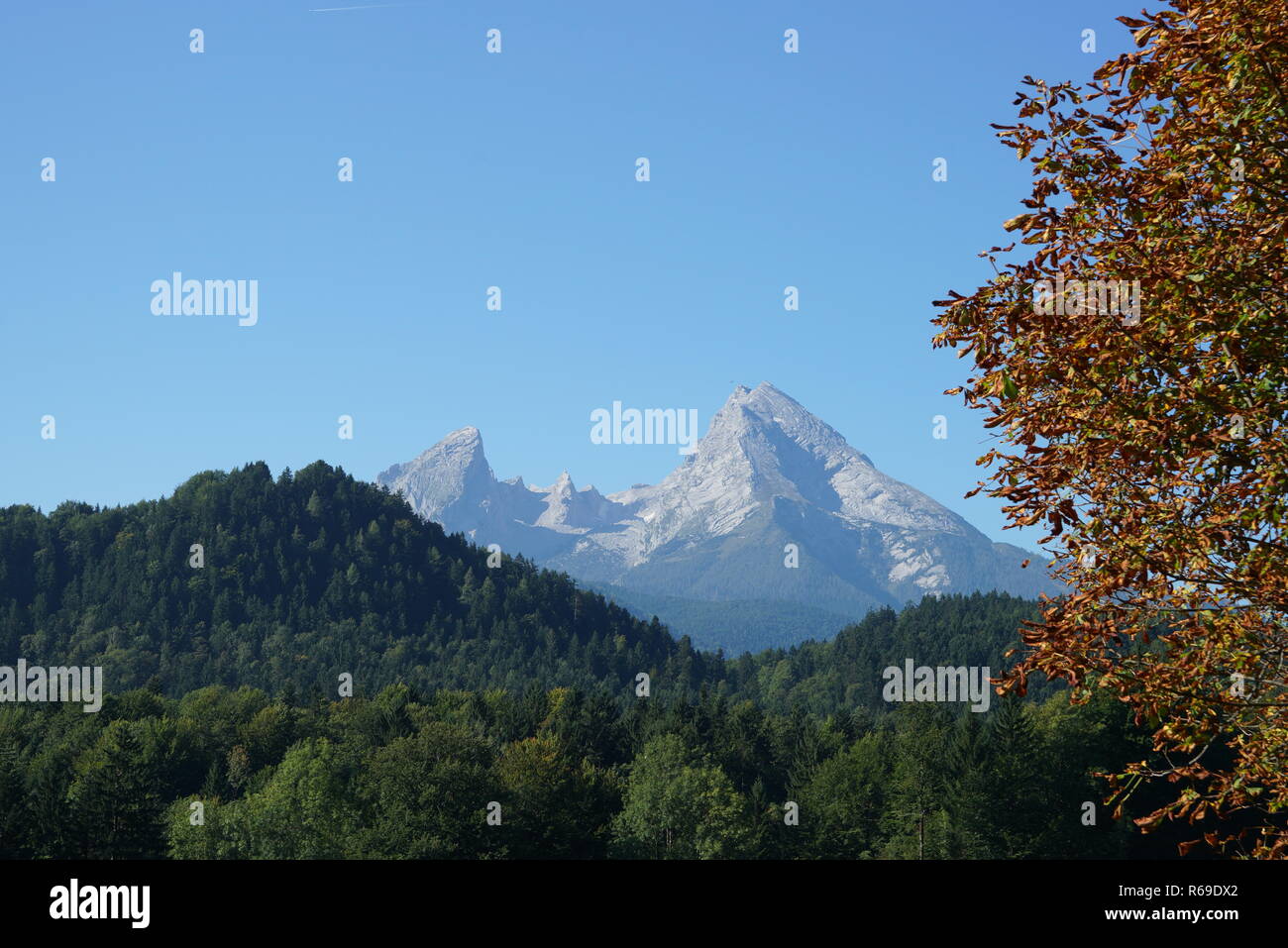 Mount Watzmann In Bavarian Alps Stock Photos & Mount Watzmann In ...