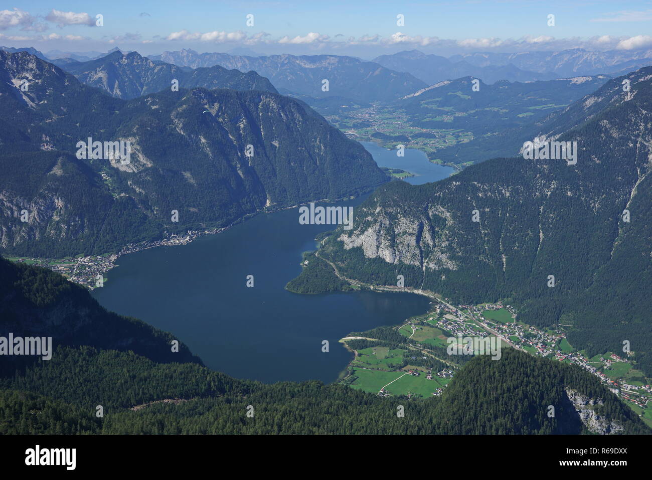 Hallstatt From The Dachstein Mountains Stock Photo - Alamy