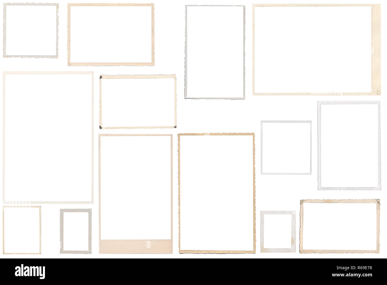 Retro Photo Frames Stock Photo - Alamy