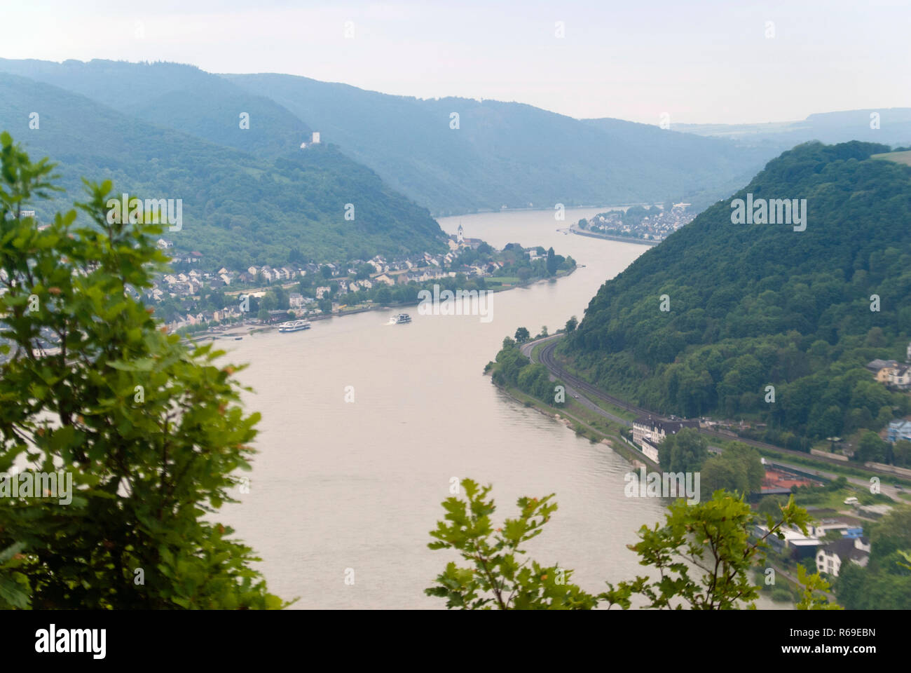 Boppard At The River Rhine Stock Photo - Alamy