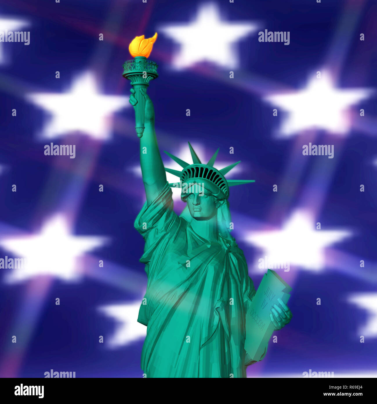 American symbols flag statue liberty hi-res stock photography and ...