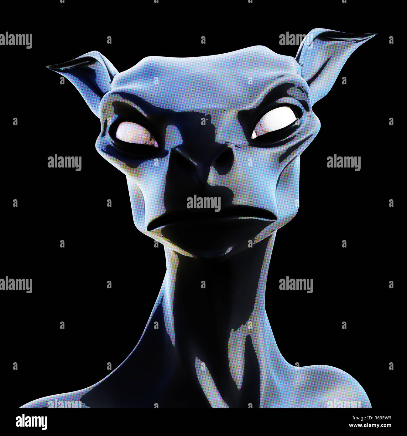 Digital 3D Illustration Of A Creepy Creature Stock Photo - Alamy