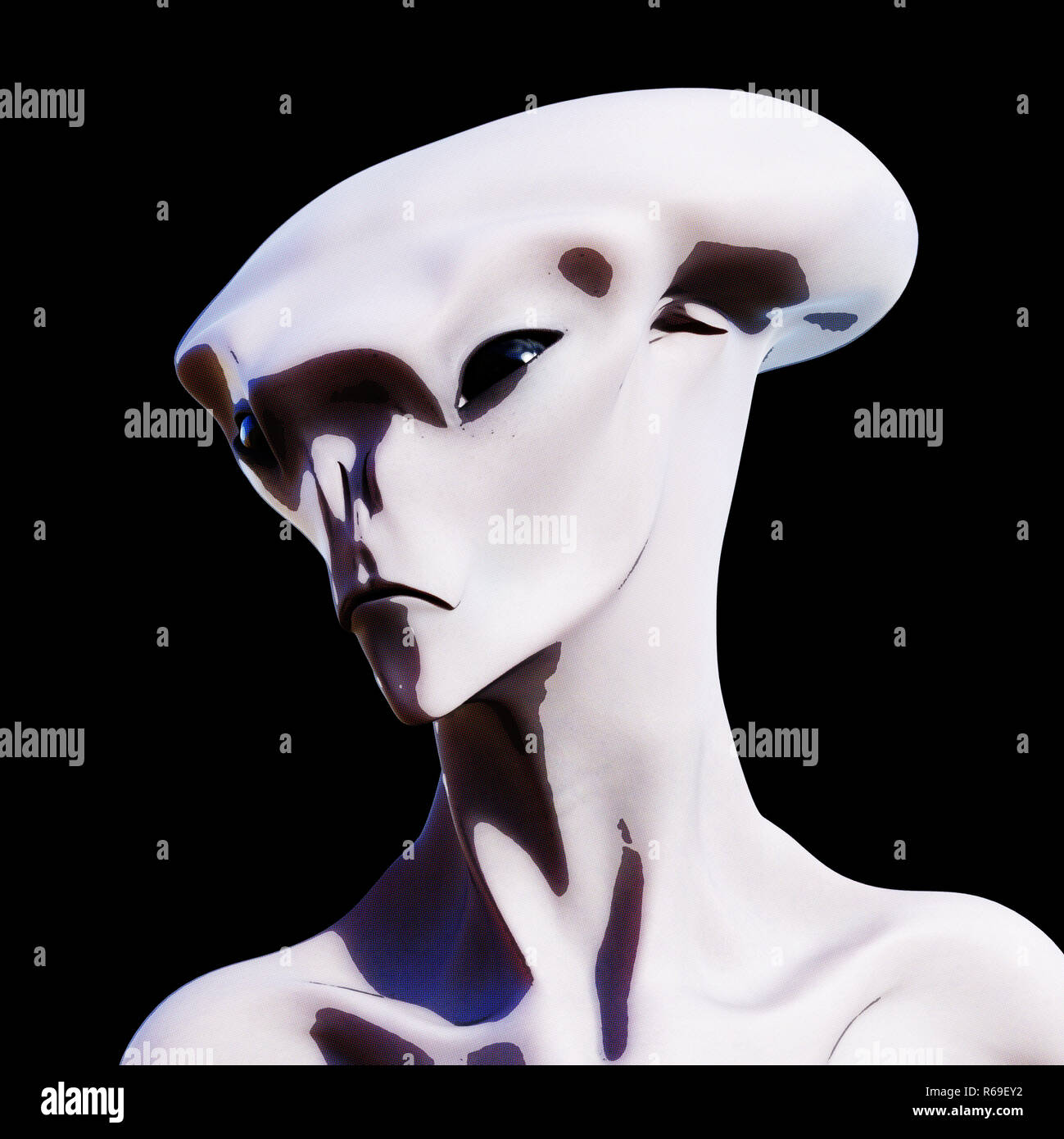 Digital 3D Illustration Of A Creepy Creature Stock Photo - Alamy