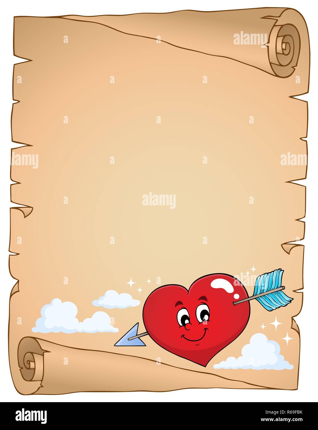 Paper heart arrow hi-res stock photography and images - Alamy