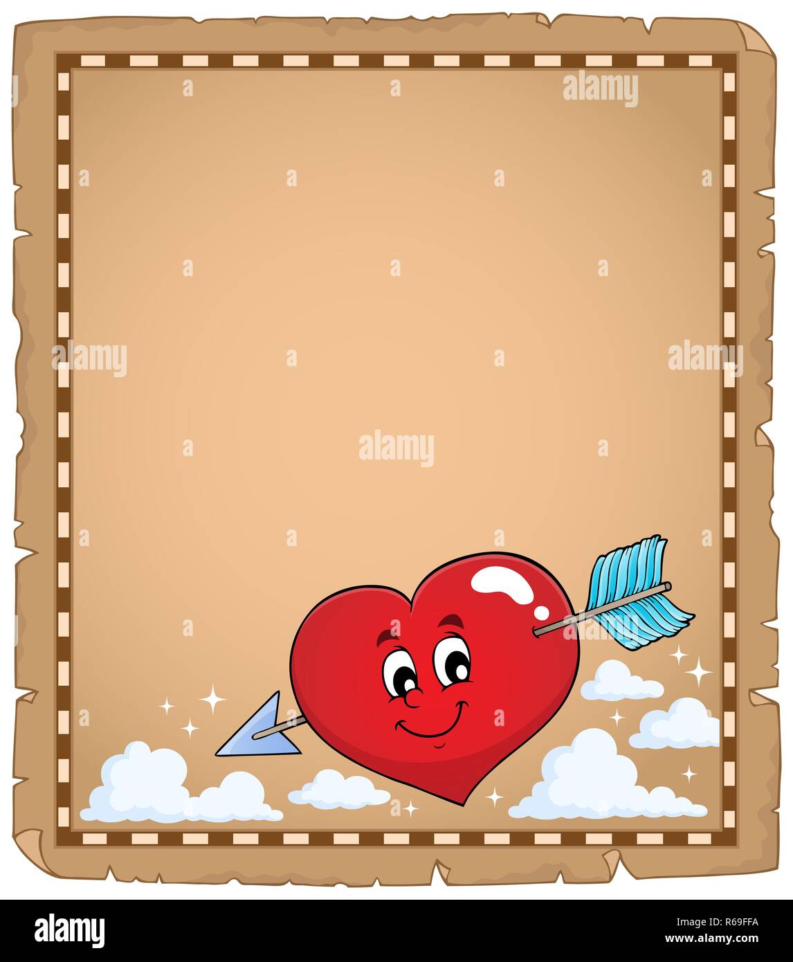 Paper heart arrow hi-res stock photography and images - Alamy