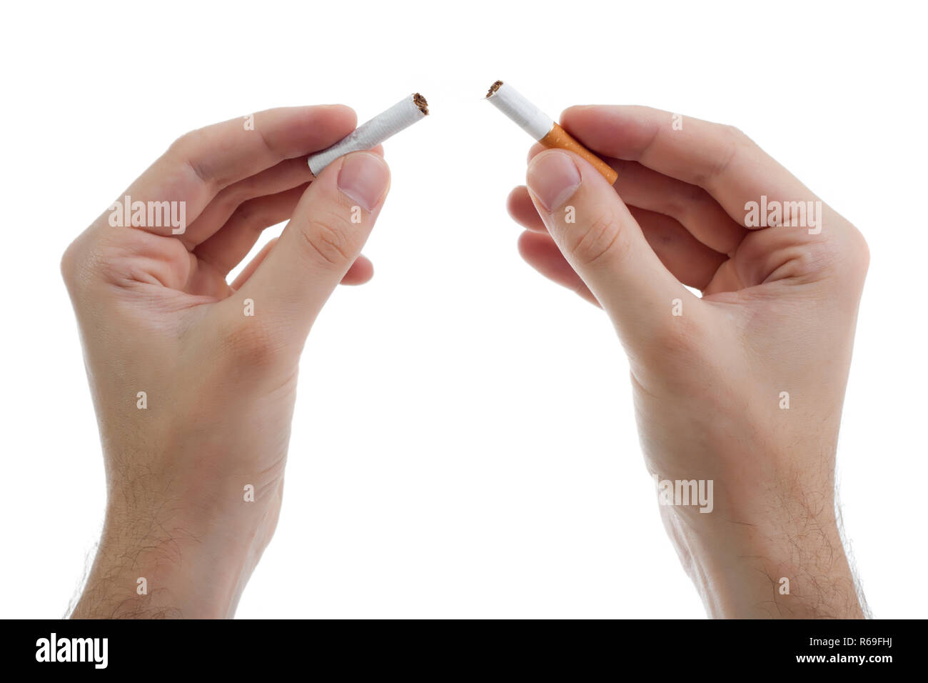 Smoking young Cut Out Stock Images & Pictures - Alamy