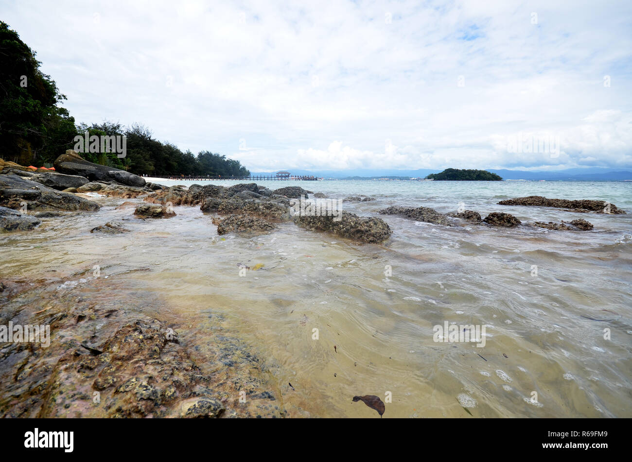 Beautiful sea view at Sabah island Stock Photo - Alamy