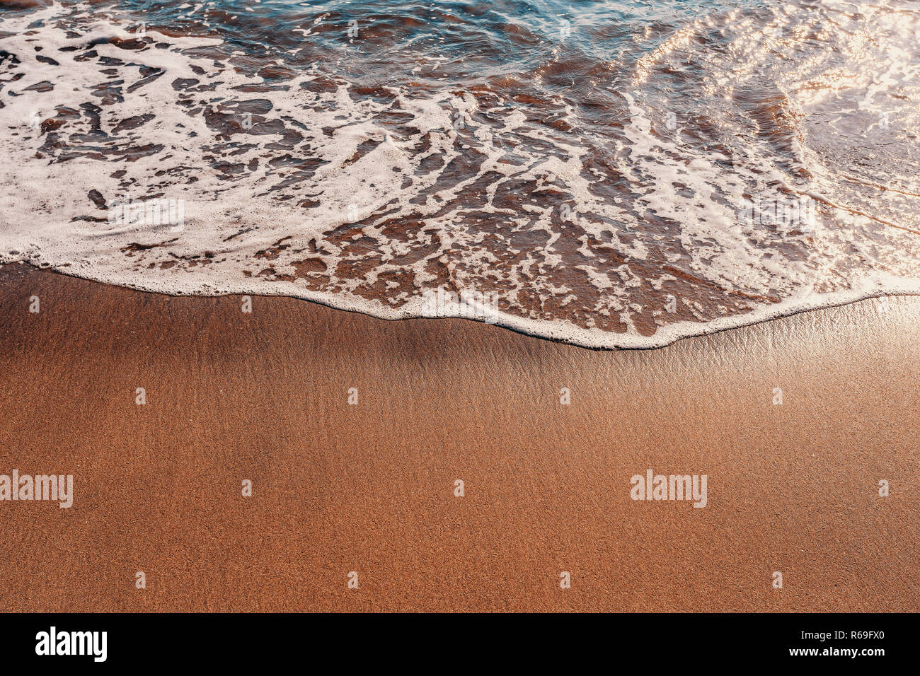 Tropical beach wave close Stock Photo - Alamy